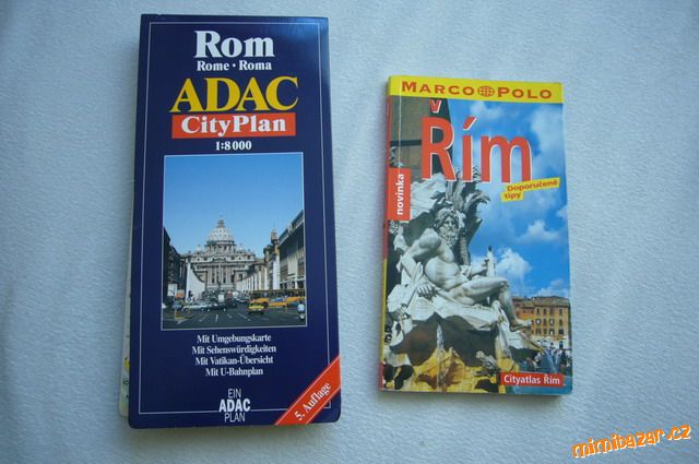 Prodám - Řím mapa turistická knížka průvodce, Litoměřice | Mimibazar.cz