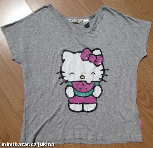 Prodám - LEHOUNKÉ TRIČKO HELLO KITTY 14, Praha - východ | Mimibazar.cz