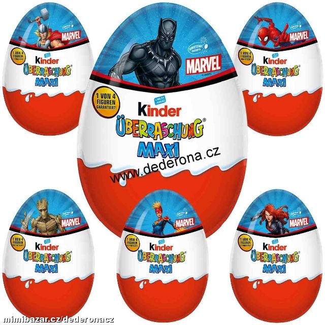 Prodám - KINDER MAXI vajíčko "MARVEL" 100g Německ, Praha | Mimibazar.cz