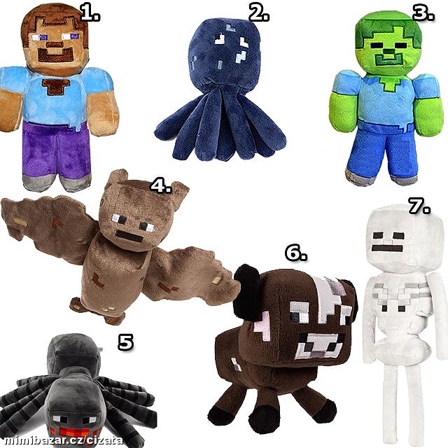 Prodám - PLYŠÁCI MINECRAFT SKLADEM, Praha - východ | Mimibazar.cz