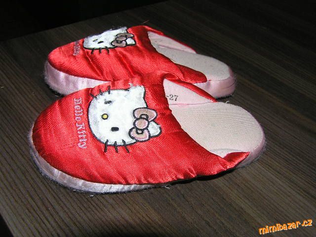 Prodám - papučky hello kitty, Veselí nad Moravou | Mimibazar.cz