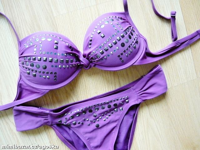 Prodám - KRÁSNÉ FIALOVÉ PUSH UP PLAVKY, Frýdek-Místek | Mimibazar.cz