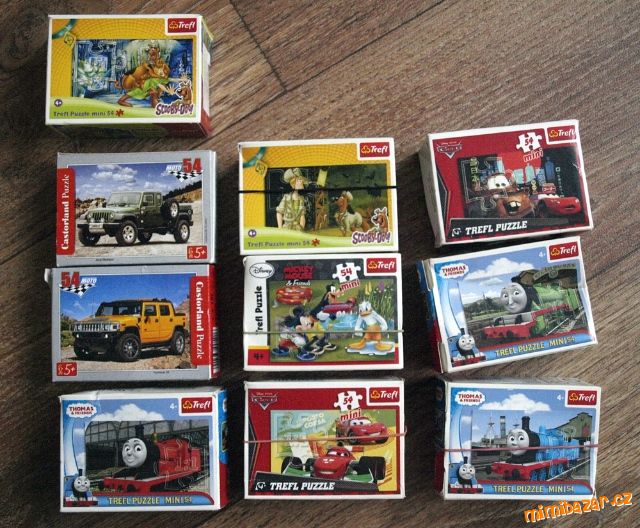 Prodám - puzzle pohádky auta mašinka Tomáš Cars 54dílků, Česká Lípa ...