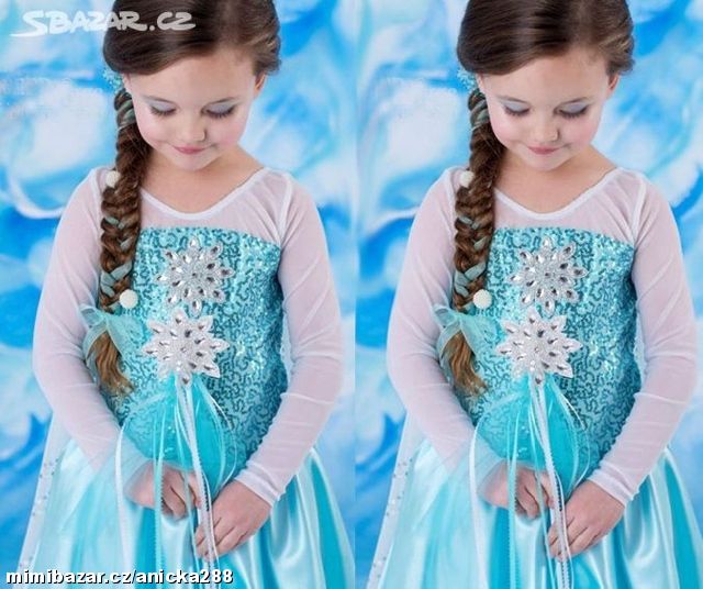 Prodám - SKLADEM šatičky šaty kostým Elsa FROZEN Ledové kr., Brno ...