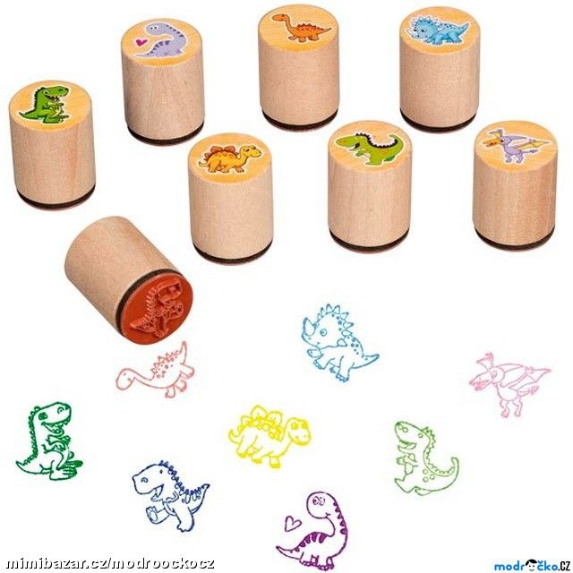 Prodám - Razítka dřevěná Dinosaurus 8ks Goki, Ostrava | Mimibazar.cz