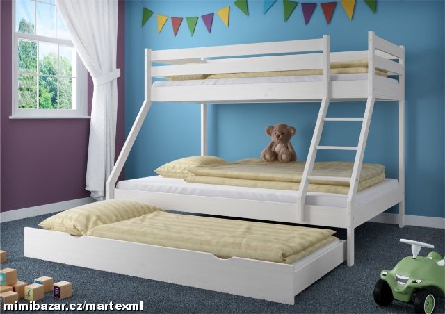 Prodám - PATROVÁ POSTEL MASIV MIKE KOMPLET, Náchod | Mimibazar.cz