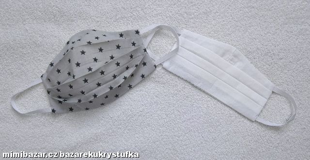 Prodám - Rouška ústenka OBOUSTRANNÁ na filtr ŠEDÁ HVĚZDA, Mělník ...