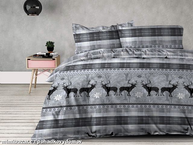 Sleva - Bavlněné povlečení BRENDA EXCLUSIVE šedá, Benešov | Mimibazar.cz