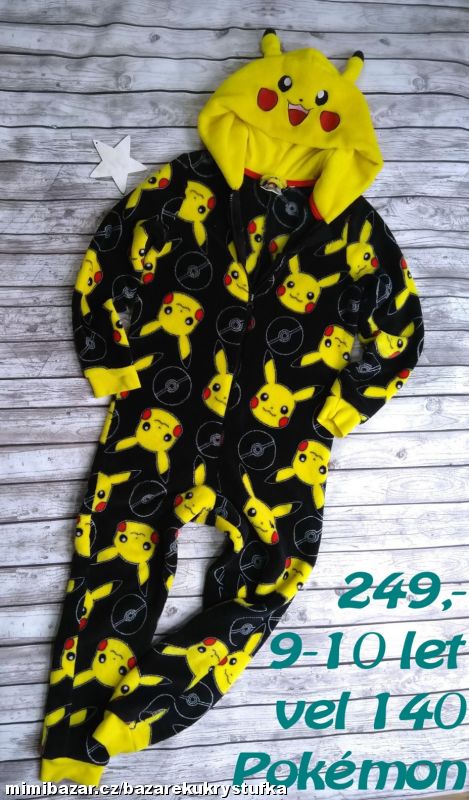 Prodám - chlupatkový overal kombinéza Pikachu Pokémon, Mělník ...