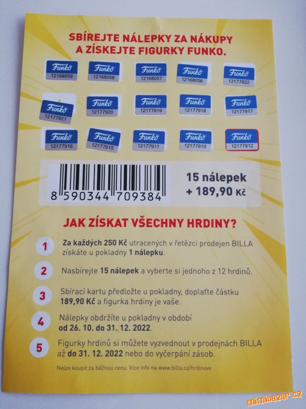 Prodám - Billa karta Billa body, České Budějovice | Mimibazar.cz