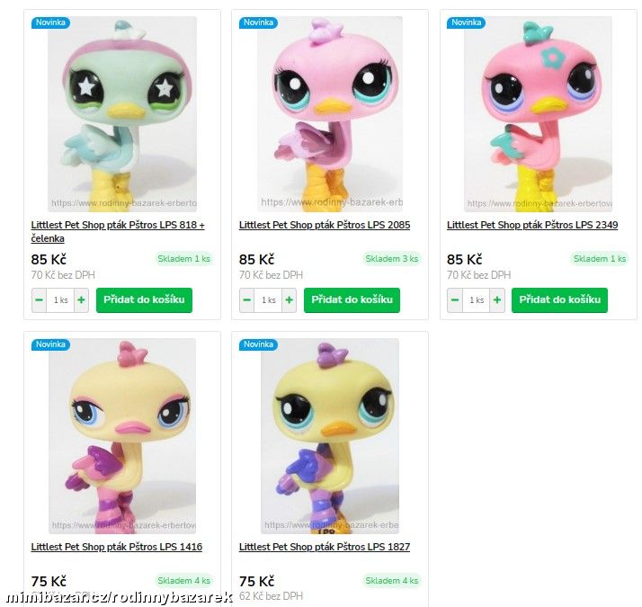Prodám - LITTLEST PET SHOP pták ptáček PŠTROS LPS, Liberec | Mimibazar.cz