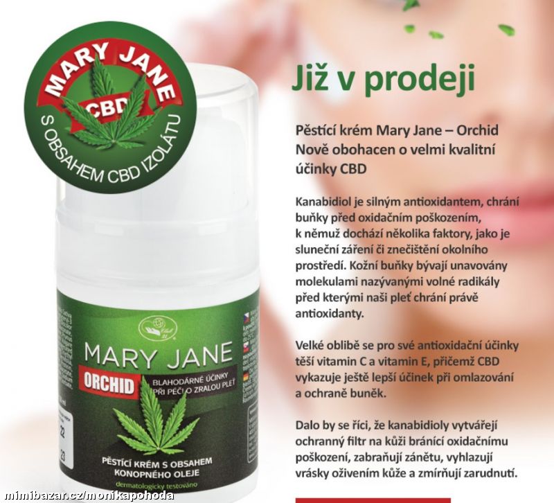 Prodám - Mary Jane ORCHID krém s konopným olejem CBD, Čáslav | Mimibazar.cz