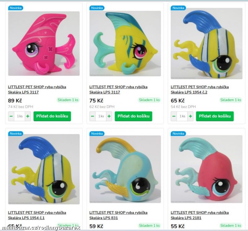 Prodám - LITTLEST PET SHOP Ryba Skalára LPS, Liberec | Mimibazar.cz