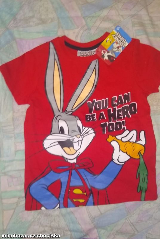 Prodám - Nové tričko zajíc superman comics Looney Tunes, Litoměřice ...