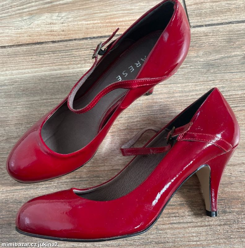 Prodám - dámské lakované lodičky RETRO, Praha - východ | Mimibazar.cz