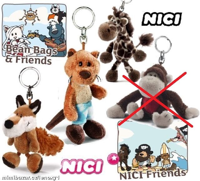 Akce - NICI Key Rings Klíčenky Přívěšky Mix 10 cm, Havířov | Mimibazar.cz